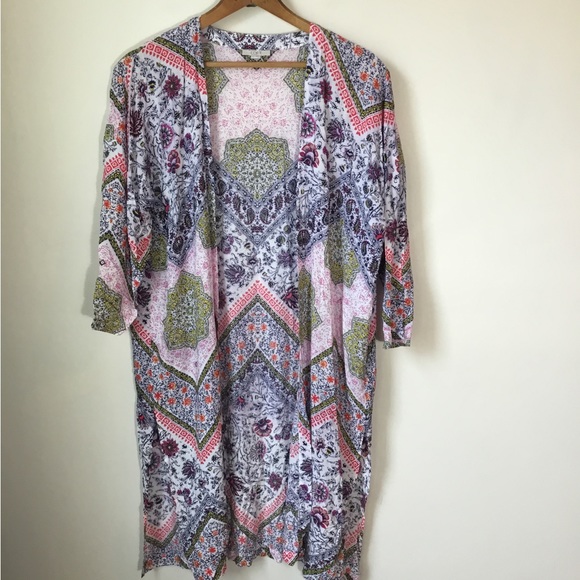 LOFT | Accessories | Loft Open Front Longline Kimono Cardigan | Poshmark